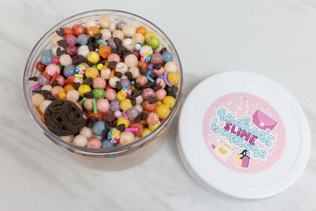 Slime- Mallow Cookie Crunch Bar Marshmallow Bead Floam Slime, Glossy ...