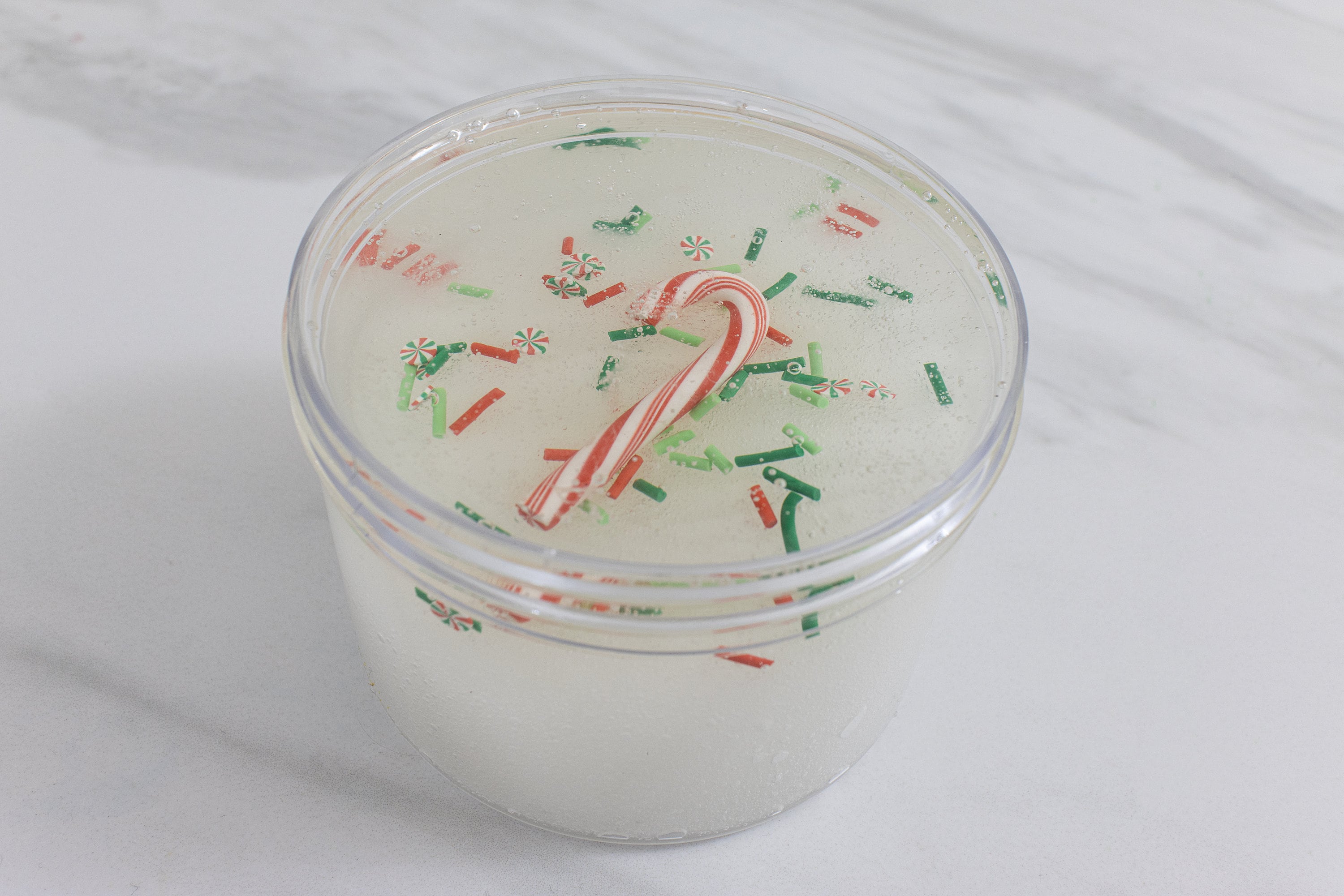 Slime Candy Cane Forest Clear Icee Slime Layered Slime | Etsy