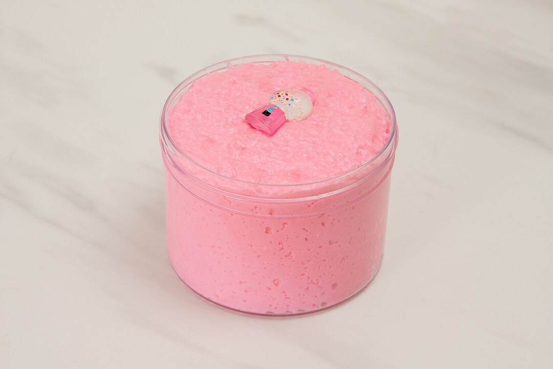 Slime- Bubblegum Snow Fizz Slime, Pink Slime, Snow Slime, Candy Slime ...