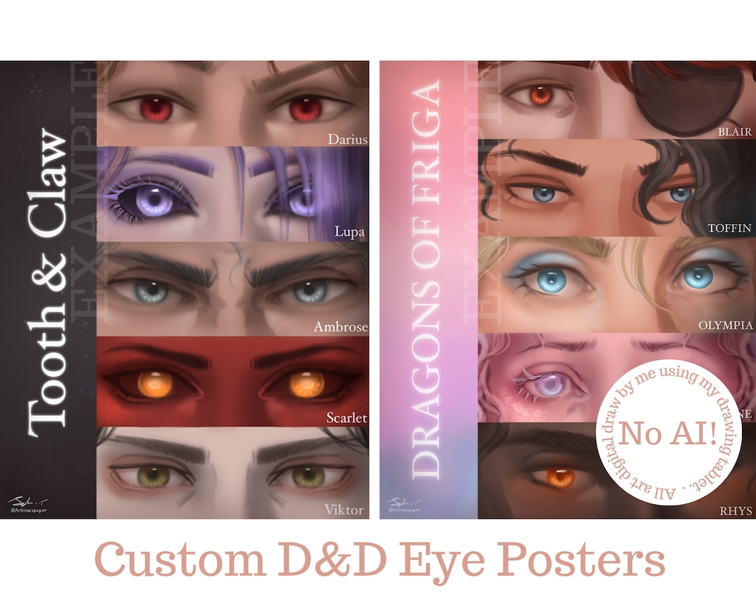 Custom Dnd Eye Party Poster - Etsy
