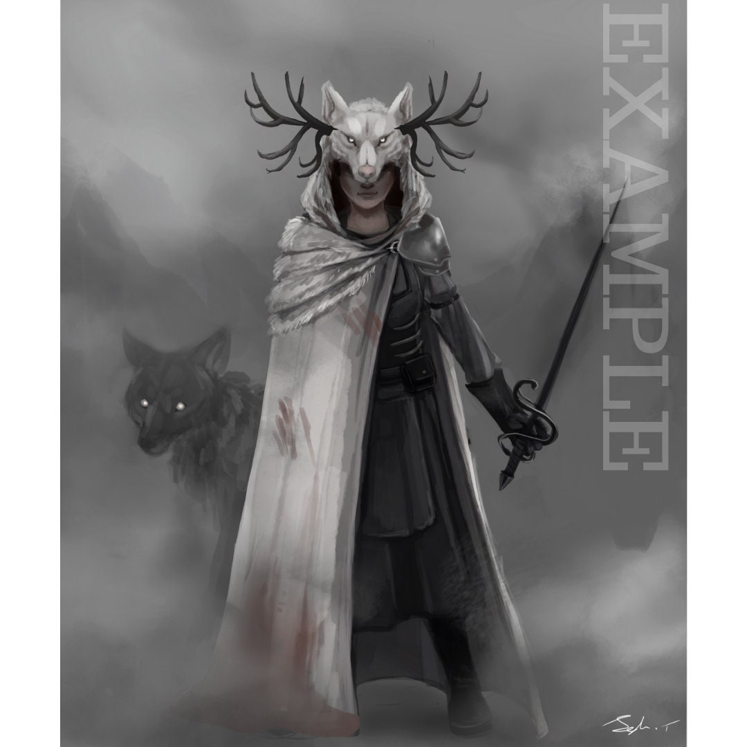 Full Body Custom Dnd Character Illustration - Etsy