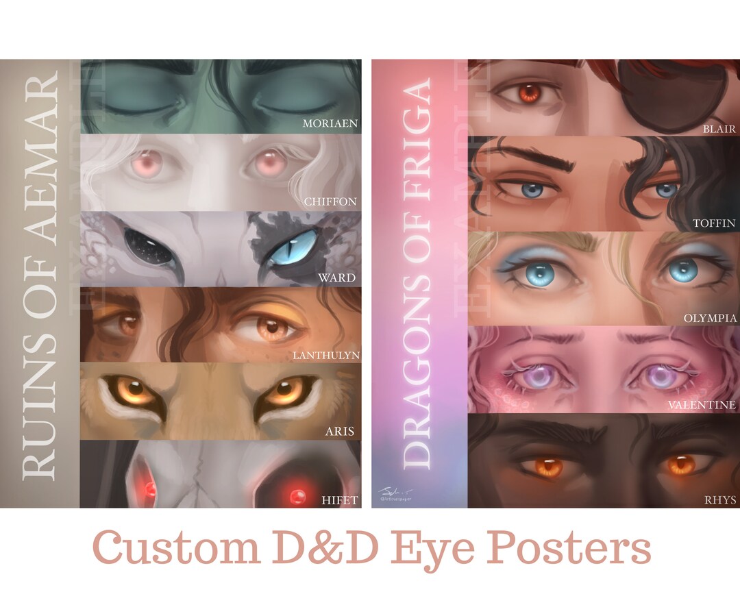 Custom Dnd Eye Party Poster - Etsy