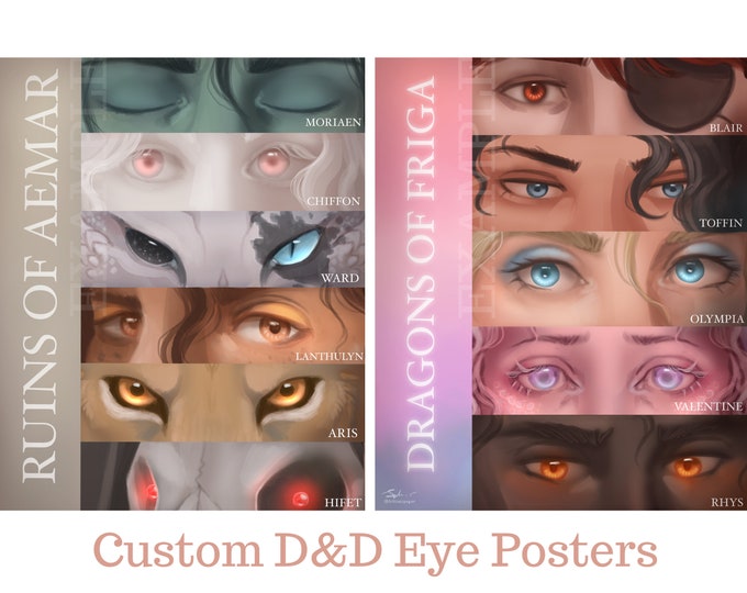Custom Dnd Eye Party Poster - Etsy