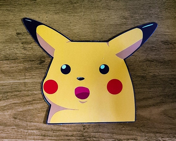 Shocked Pikachu Meme Car Sticker - Etsy