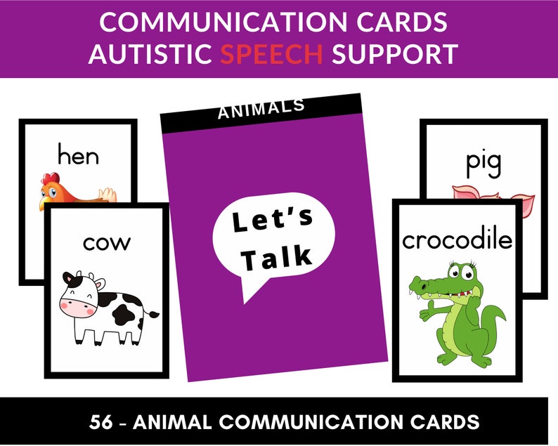 Let's Talk Animals Digital Communication Cards - Improve Communication ...