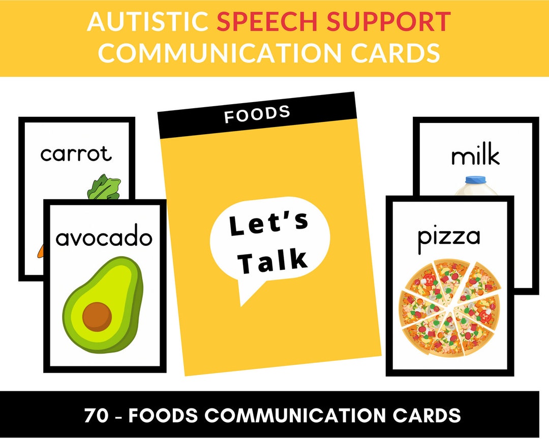 Let's Talk Foods Digital Communication Cards - Improve Communication ...