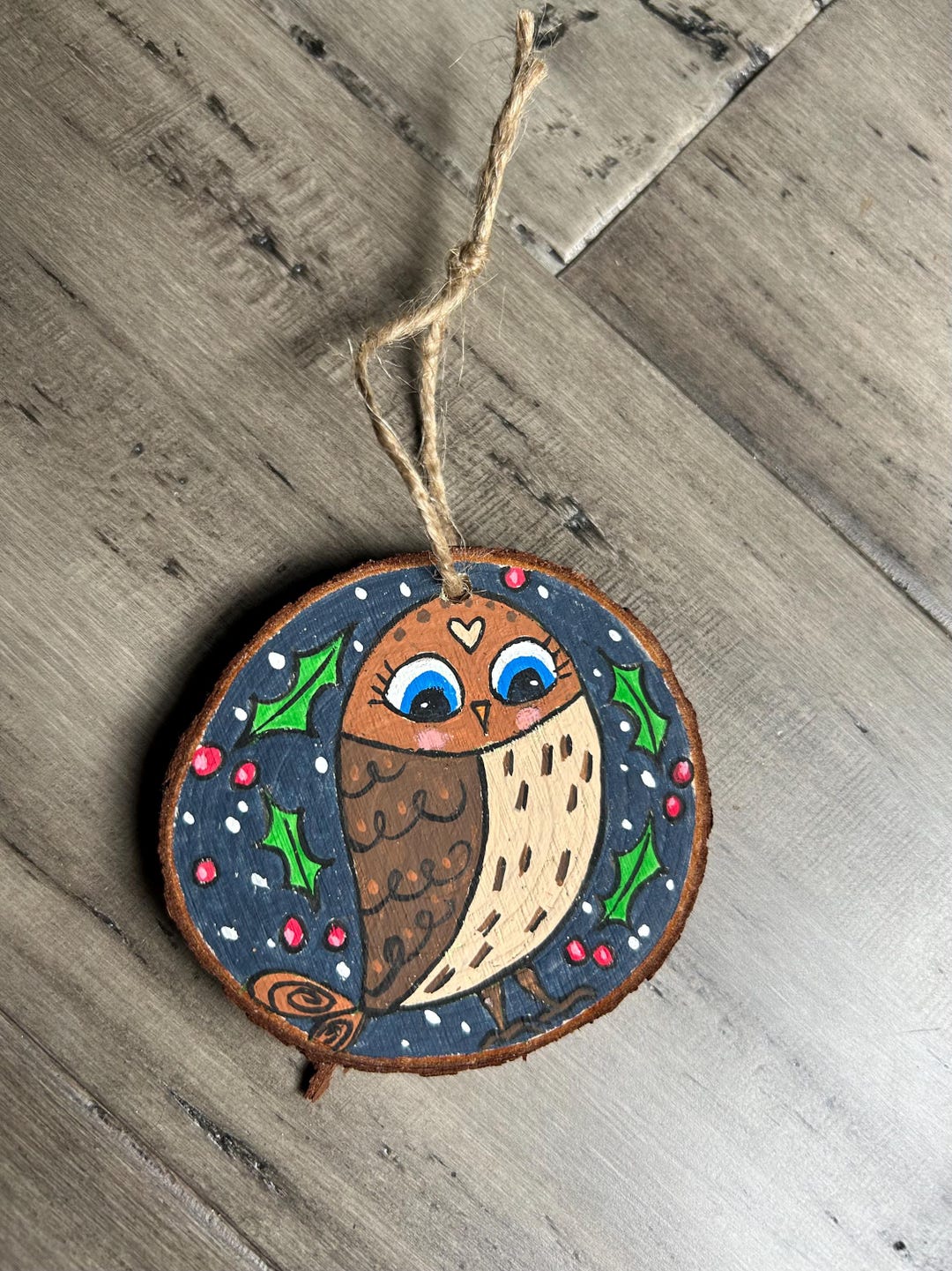 Festive Owl - Etsy