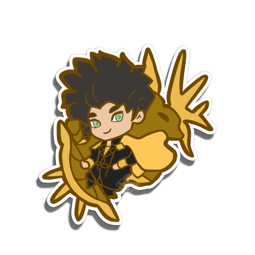 115 Claude of the Golden Deer Vinyl Sticker - Etsy