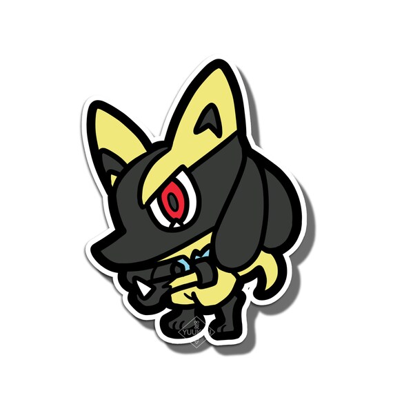 160 Shiny Lucario Vinyl Sticker | Etsy