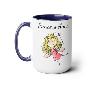 Personalized Two-tone Princess Coffee Mugs, 15oz, Custom Gift - Etsy
