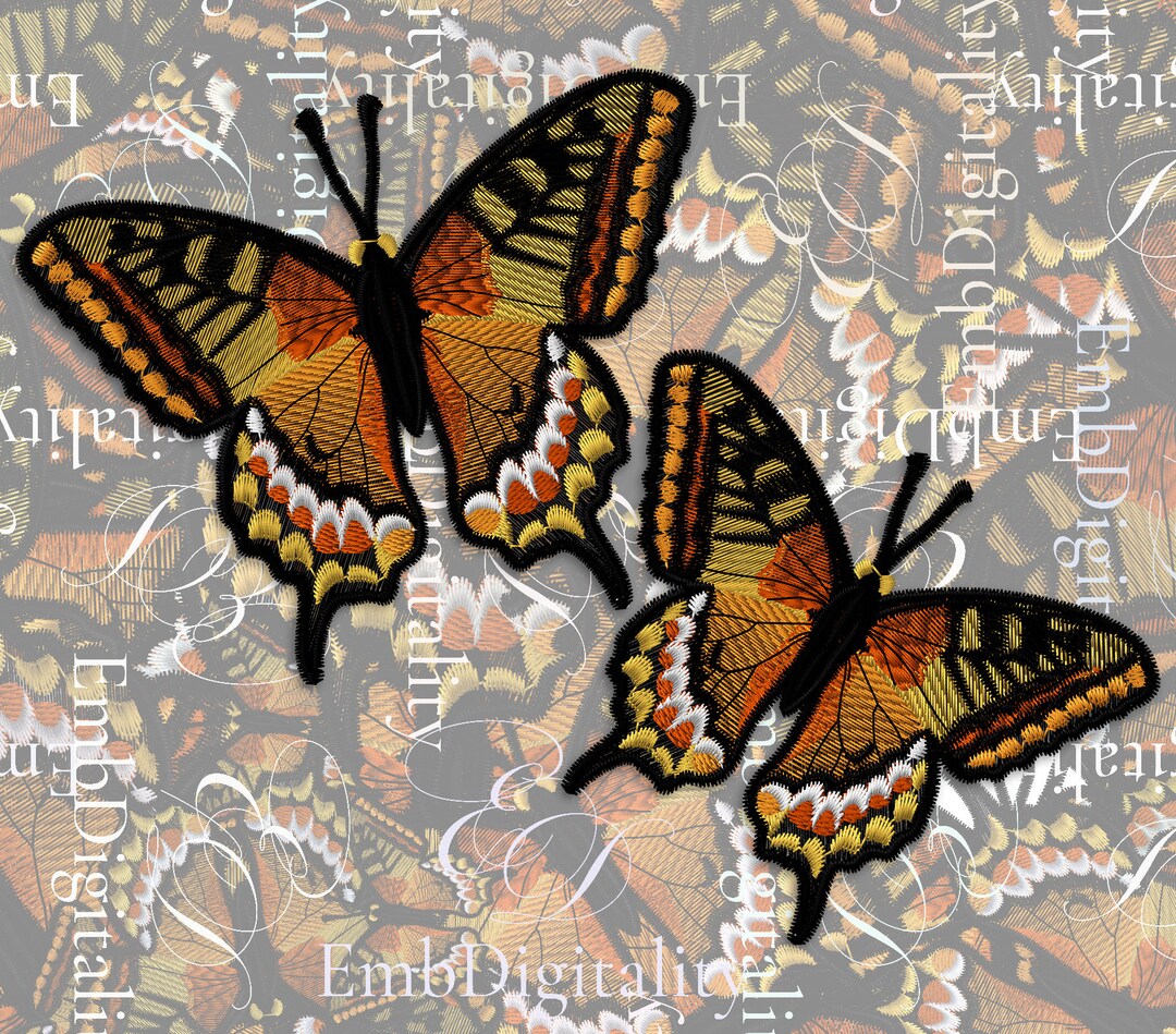 Embroidery Design 'butterfly', DST, PES, Instant Download - Etsy