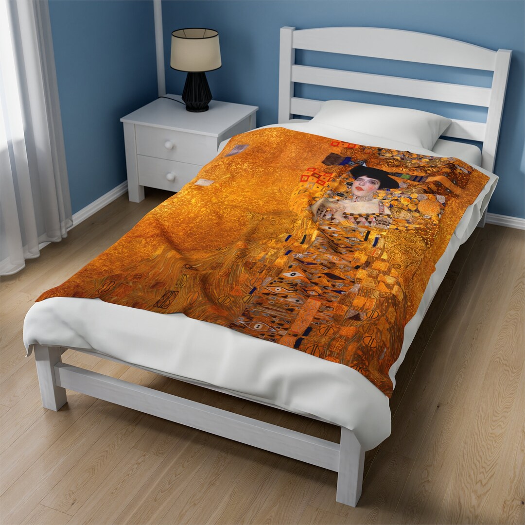 Gustav Klimt Art Velveteen Plush Blanket, Famous Artists, Gift, Cozy - Etsy