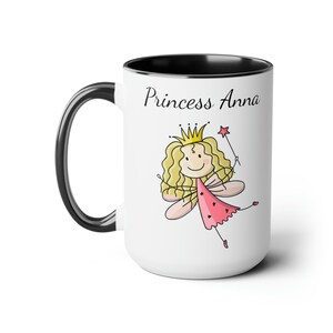 Personalized Two-tone Princess Coffee Mugs, 15oz, Custom Gift - Etsy