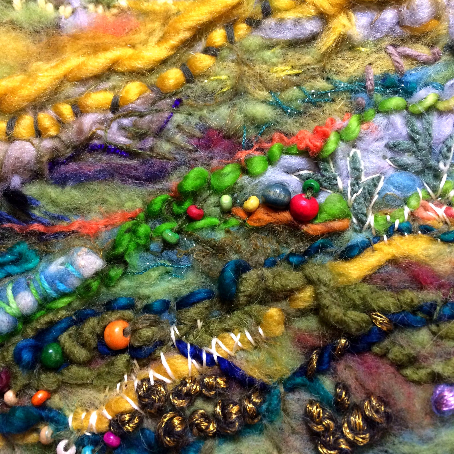 Deep Valley Landscape Abstract Wool Painting Gift for Art - Etsy