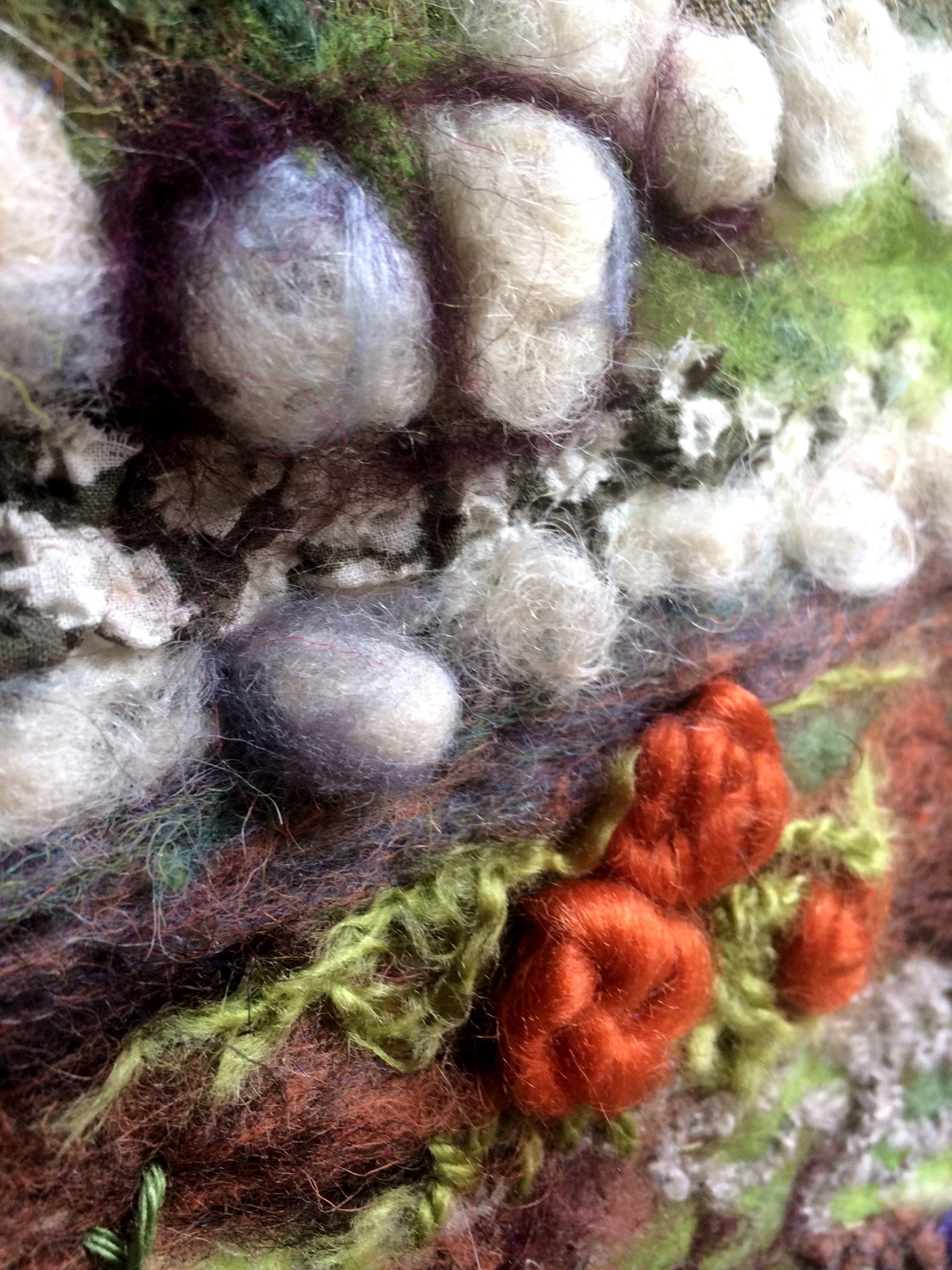 Middle Earth Landscape Wool Painting, Needle Felt Art Painting ...