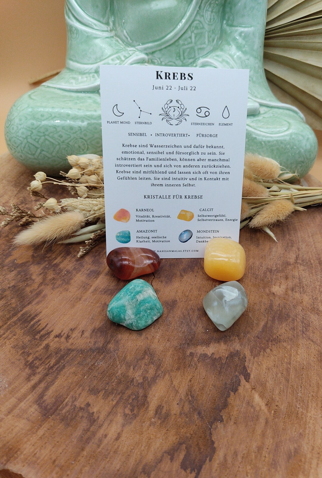 Zodiac Cancer Gemstone Set I Birthstones Cancer July I Gemstone Gift ...