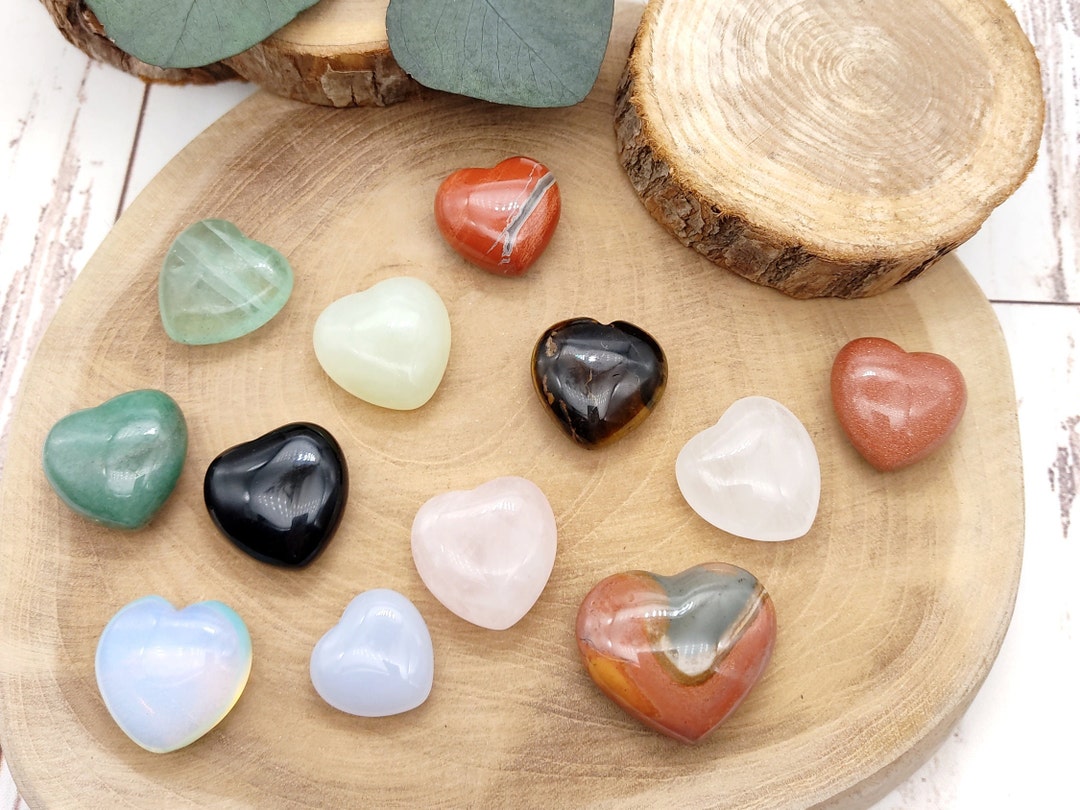 Gemstone Heart Stone Heart to Give Away Ethical & Fair Heart Shape Love ...