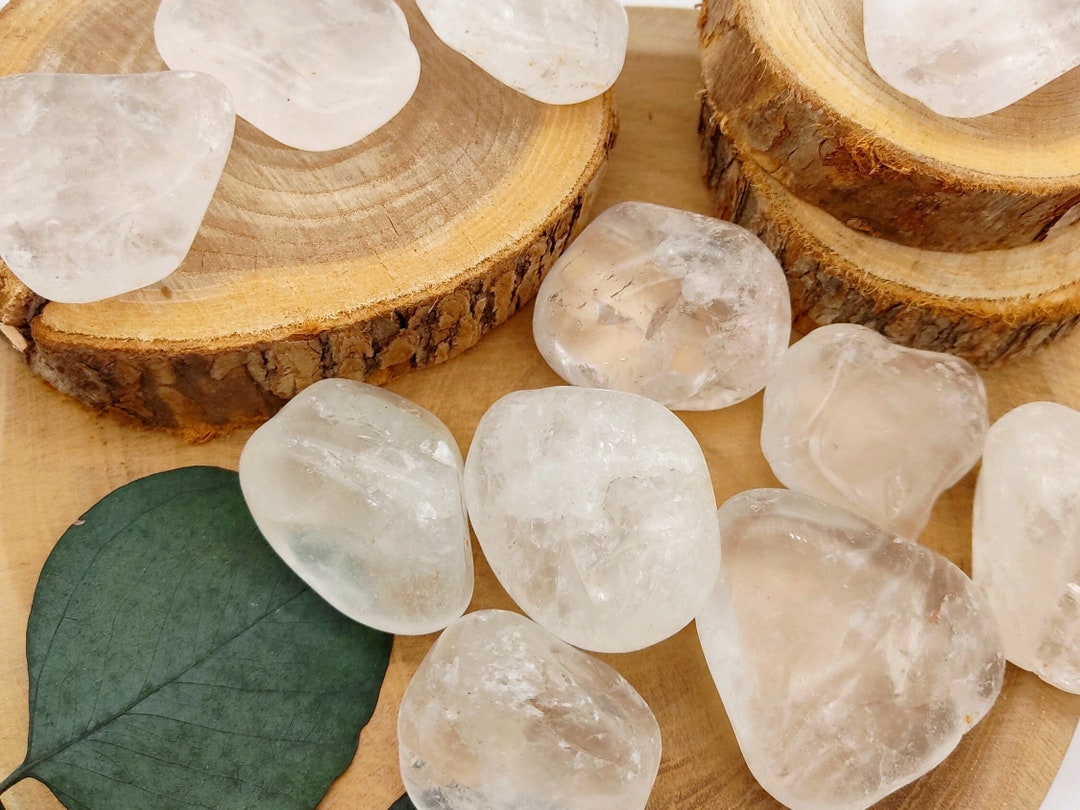 Rock Crystal XL Tumbled Stone From Brazil Gemstone Rock Crystal Water ...