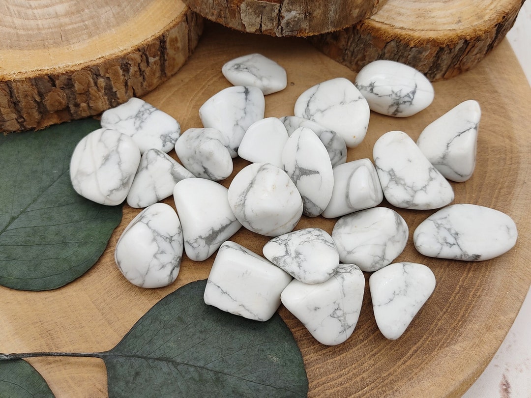 Magnesite Tumbled Stone Howlite Ethical & Fair Tumbled Stone Crystal ...