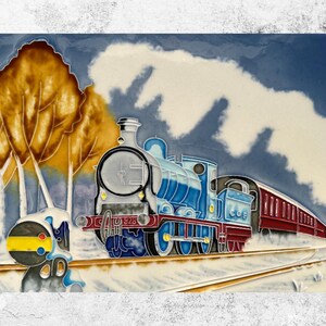 Strathspey Steam Train Ceramic Picture Tile - Etsy