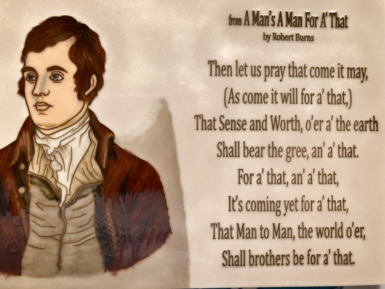 Robert Burns Ceramic Picture Tile - Etsy