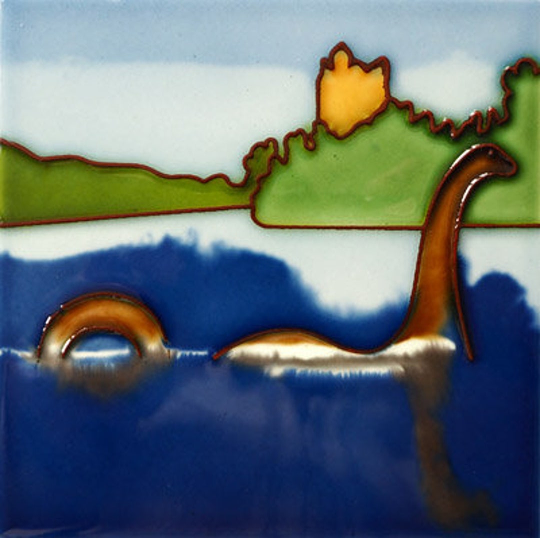 Loch Ness Monster - Ceramic Picture Tile - Etsy UK