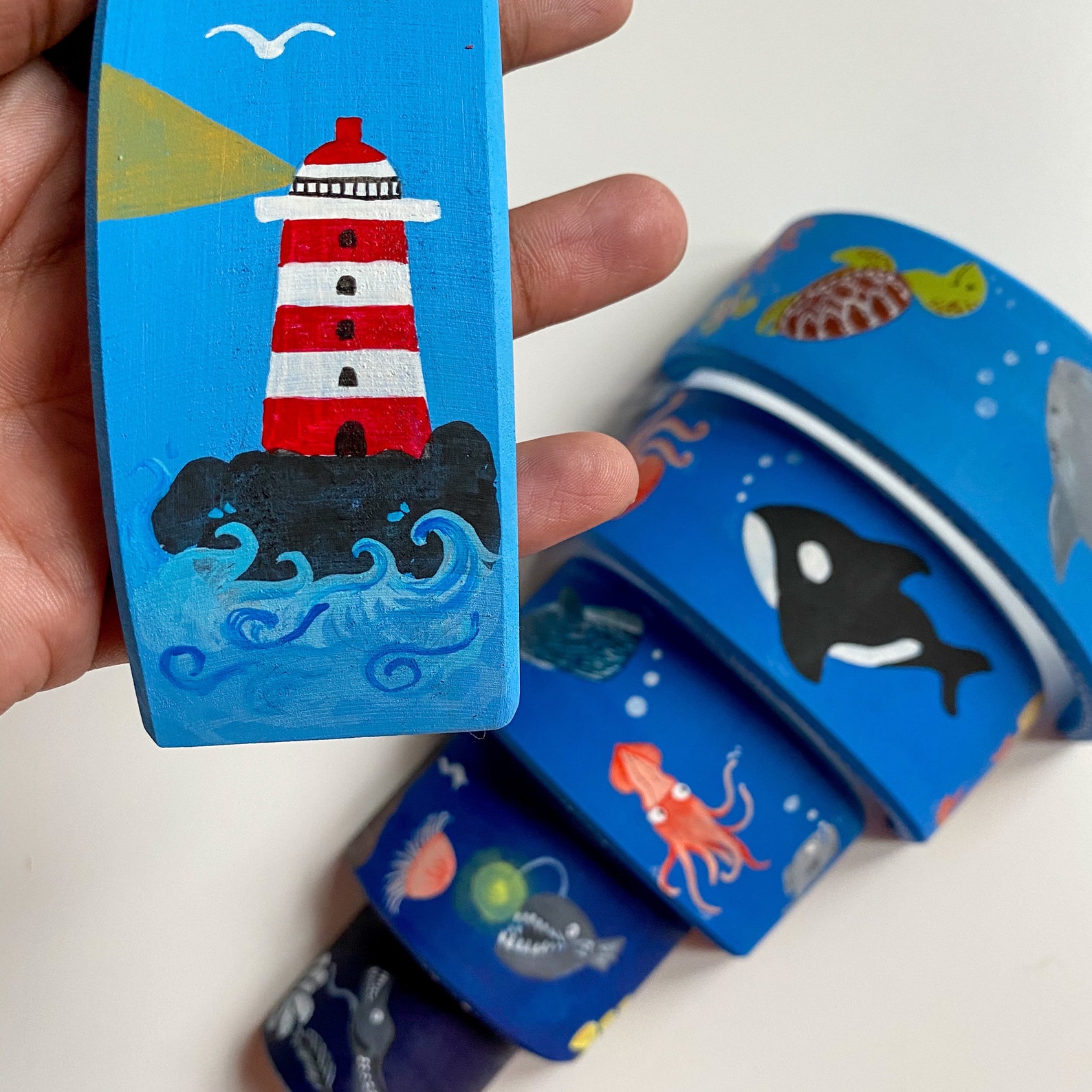Layers of the Ocean One-of-kind Stacker - Etsy