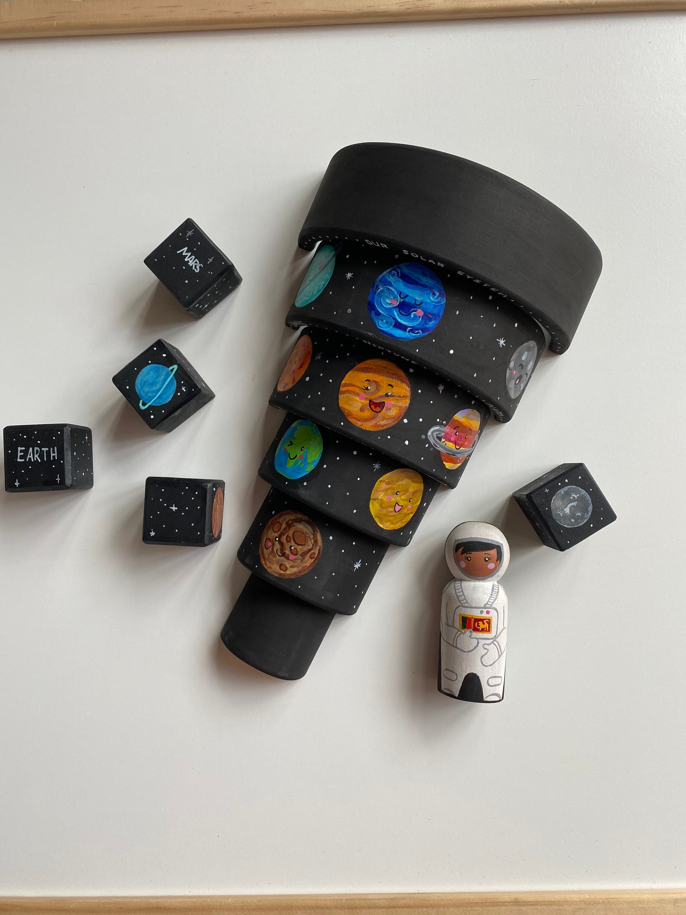 Personalised Space Stacker Toy | Etsy