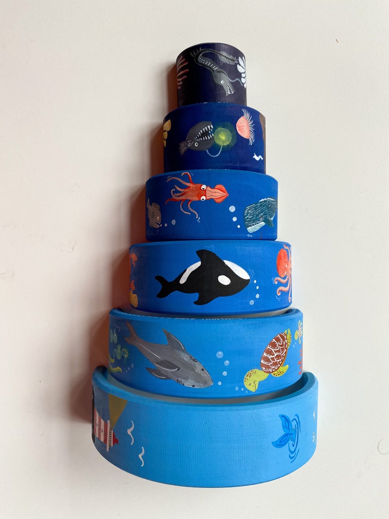 Layers of the Ocean One-of-kind Stacker - Etsy