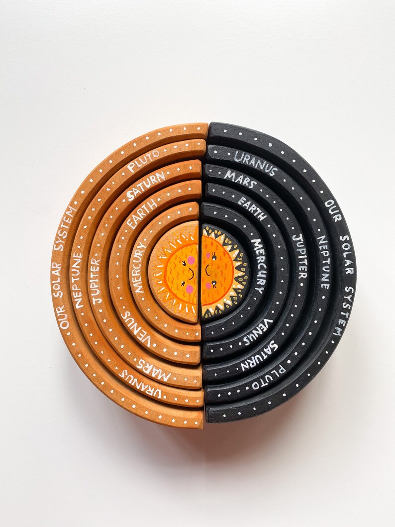 Personalised Space Stacker Toy - Etsy