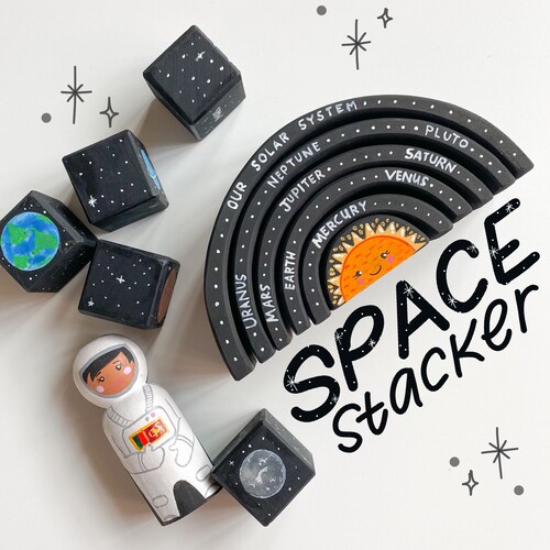 Personalised Space Stacker Toy | Etsy