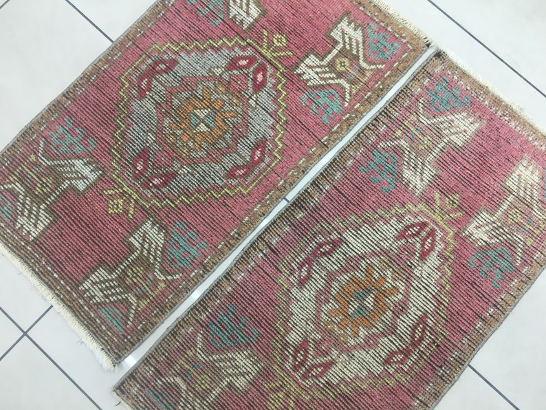 Pair Turkish Rugs Bath Rug Set Matching Rugs Set of Rugs - Etsy