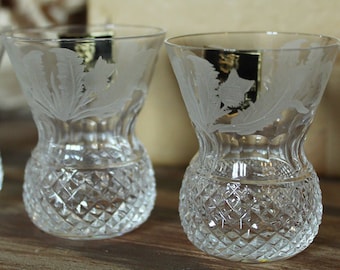 Thistle Crystal Glasses - Etsy