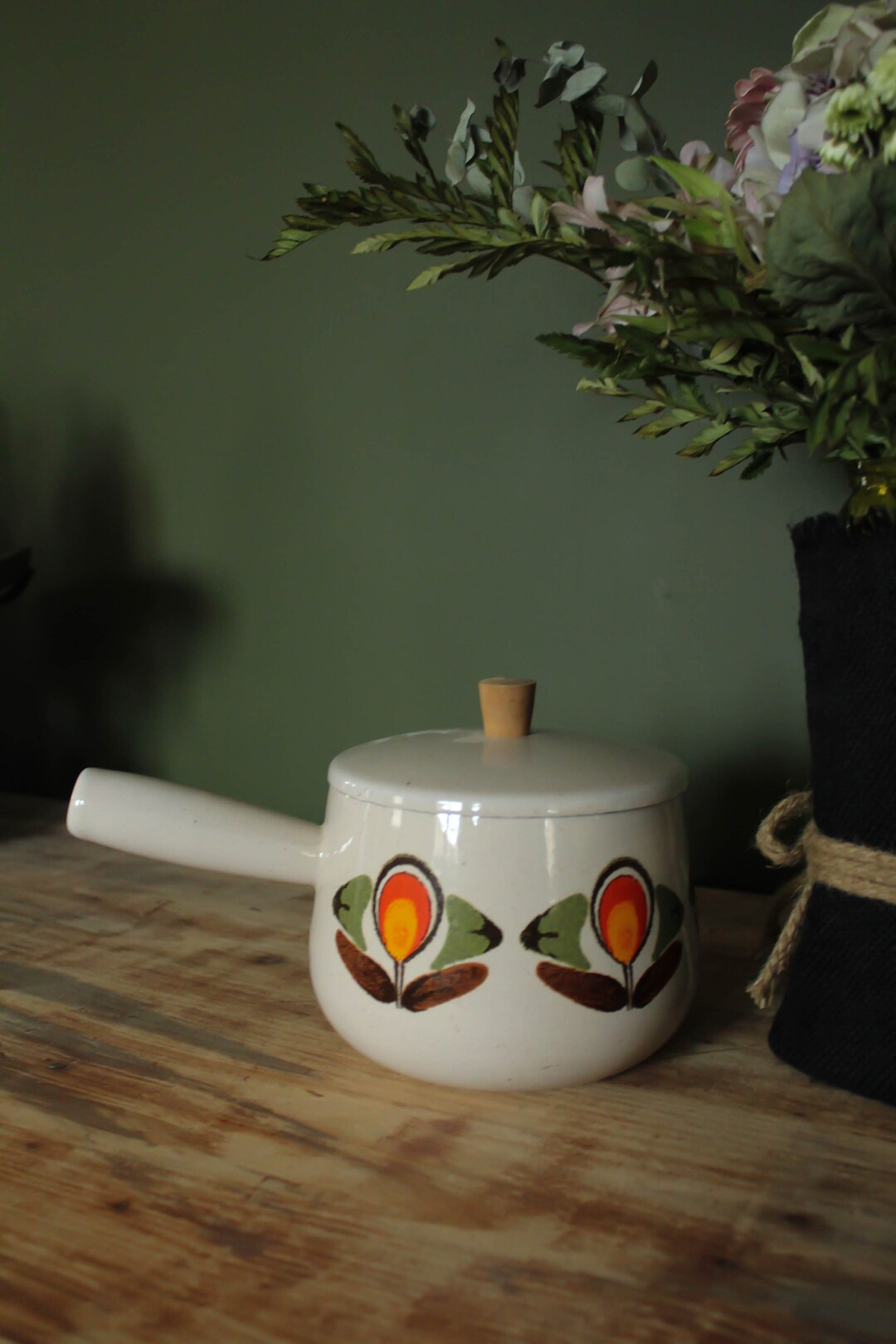 Old French Enamel Pan 70'S - VINTAGE - Etsy