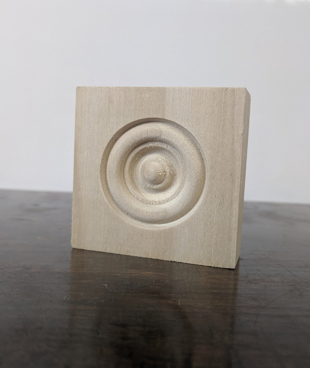 Wooden Rosette 34 Square Door Window Trim 1.5 Diameter Bullseye - Etsy