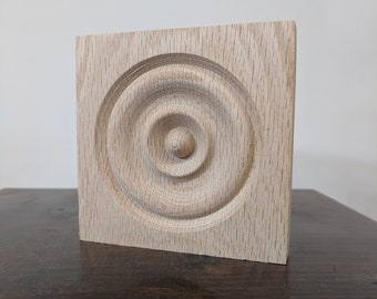 Red Oak 7037 5-1/2 X 4 Inch Oval Wood Rosette for Stair - Etsy