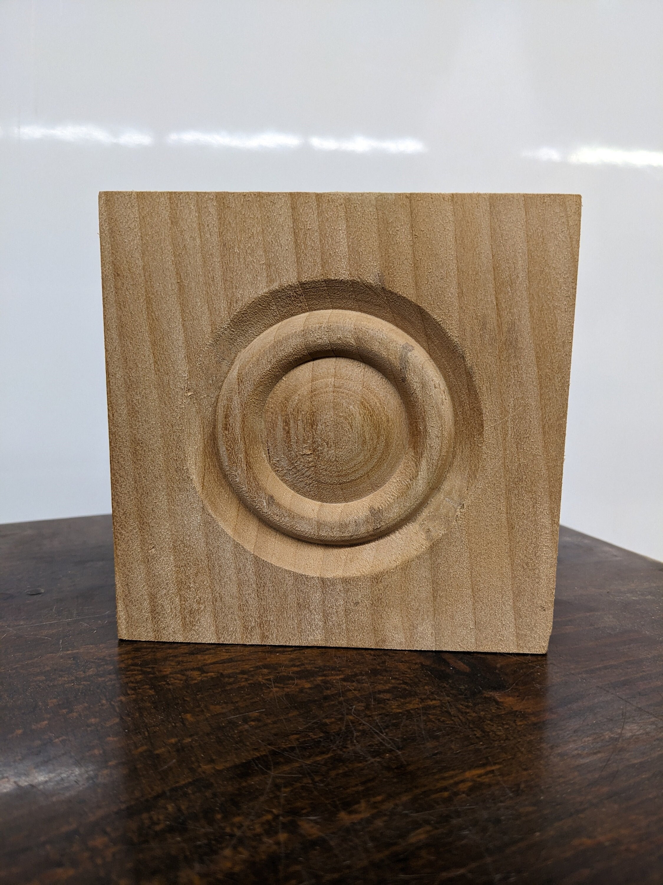 Wooden Rosette 56 Square Door Window Trim 3.25 Diameter Bullseye - Etsy