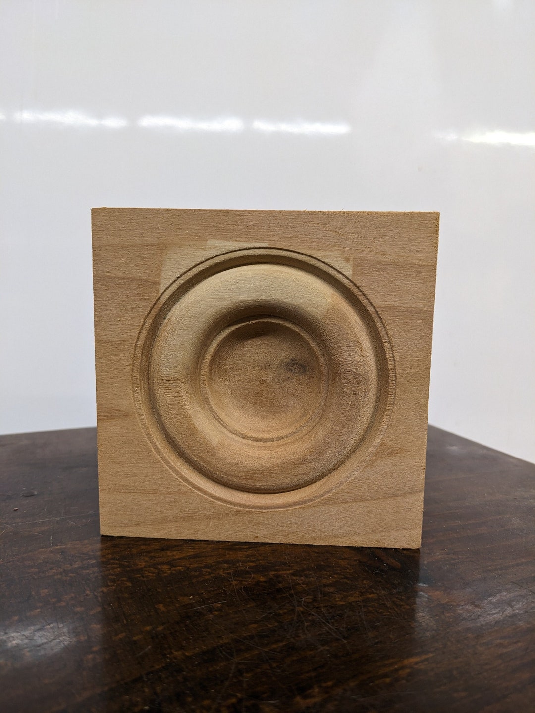 Wooden Rosette 56 Square Door Window Trim 3.5 Diameter Bullseye - Etsy