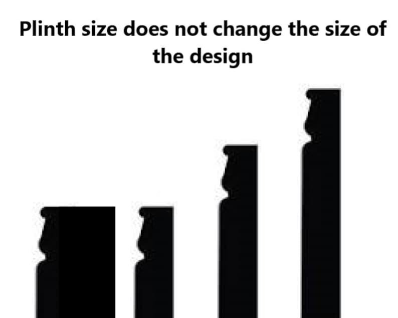 Wooden Plinth 1.5" Design Door Window Trim - Etsy