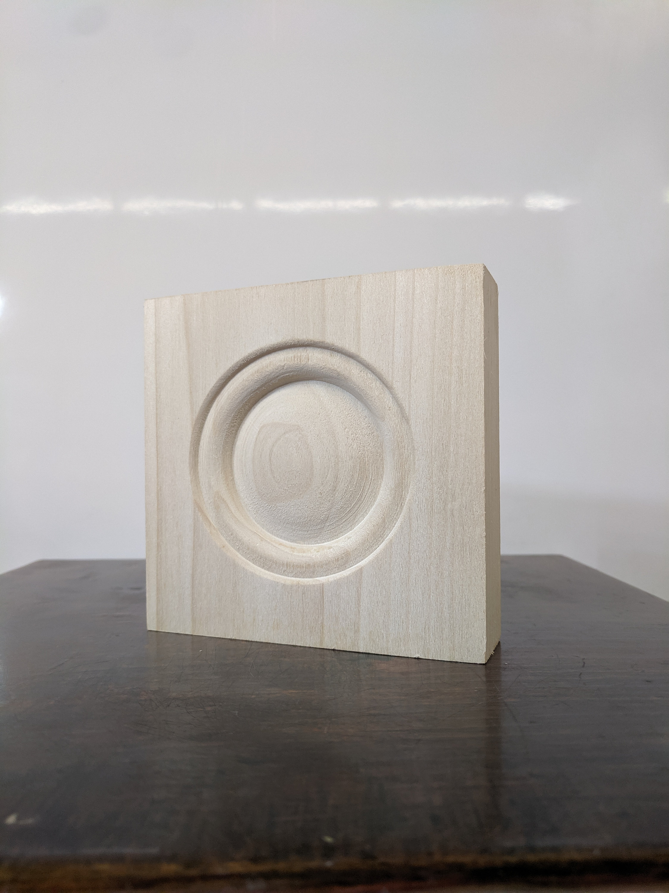 Wooden Rosette 34 Square Door Window Trim 3 Diameter Circle - Etsy