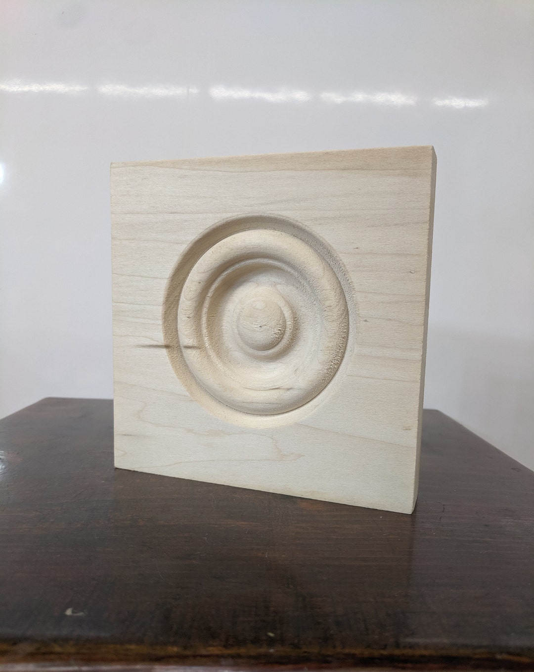 Wooden Rosette 56 Square Door Window Trim 3.5 Diameter Bullseye - Etsy