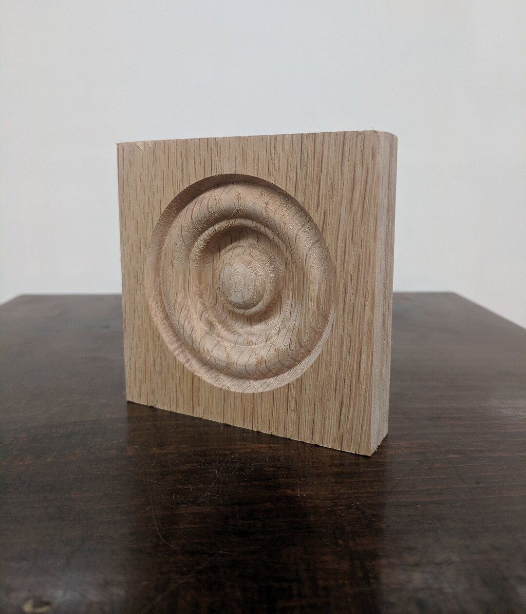Wooden Rosette 34 Square Door Window Trim 2.5 Diameter Bullseye - Etsy