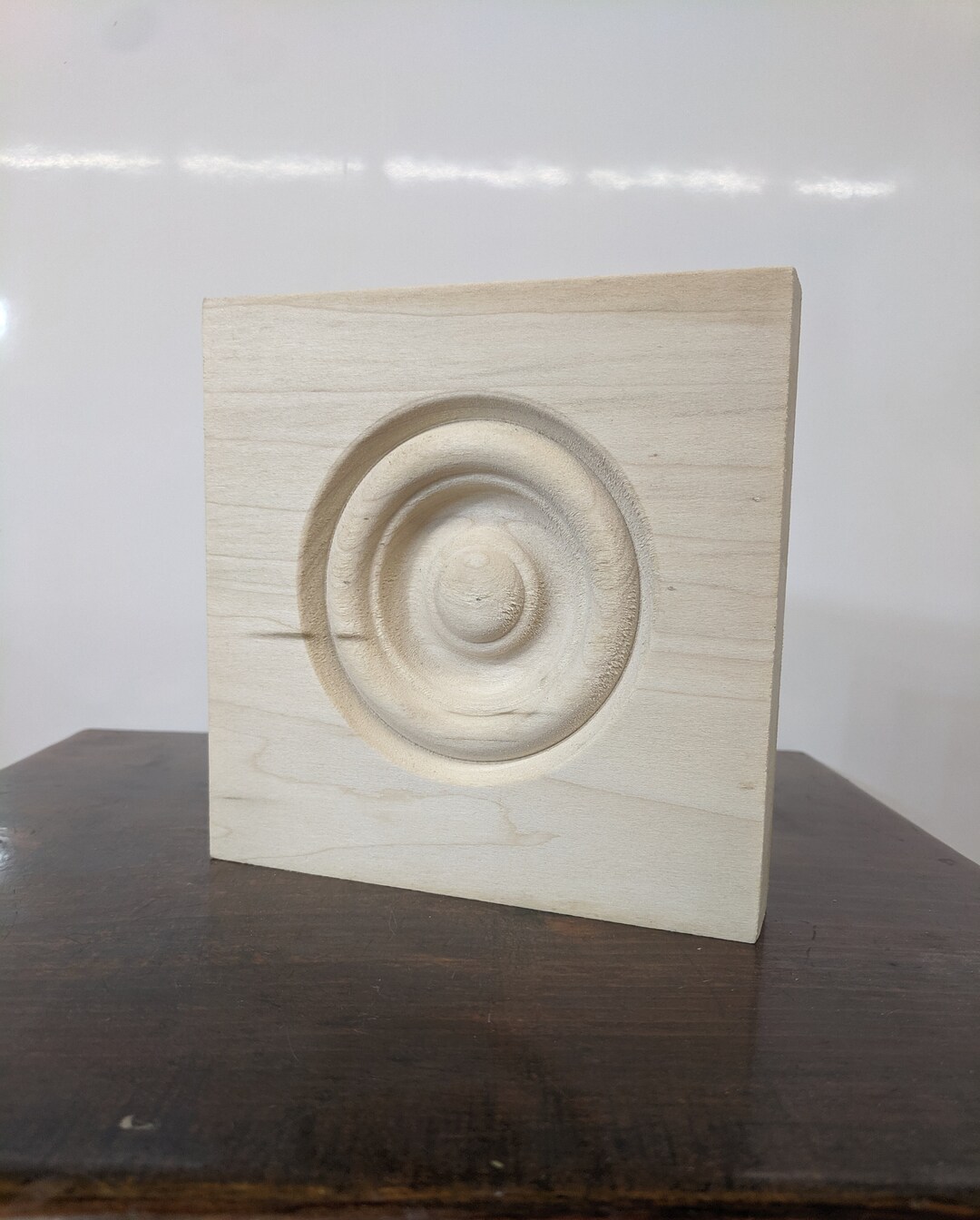 Wooden Rosette 45 Square Door Window Trim 3.5 Diameter Bullseye - Etsy