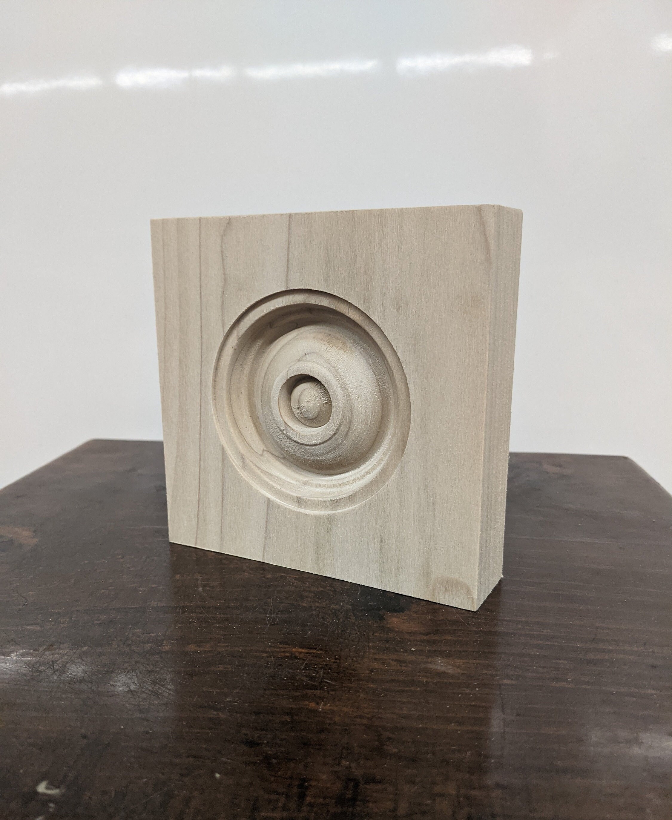 Wooden Rosette 5"-6" Square Door Window Trim 3" Diameter Bullseye - Etsy