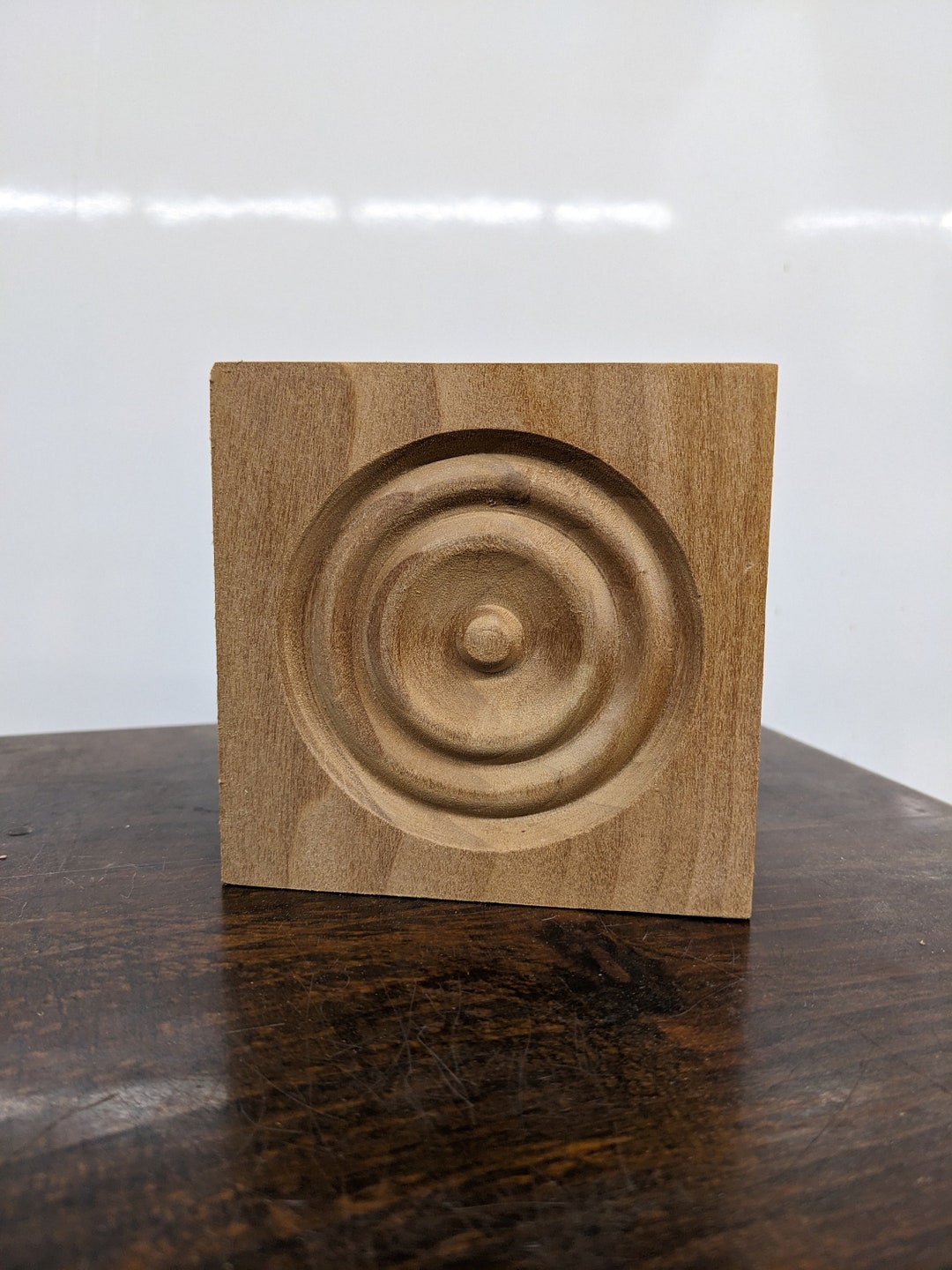 Wooden Rosette 45 Square Door Window Trim 3.25 Diameter Bullseye - Etsy