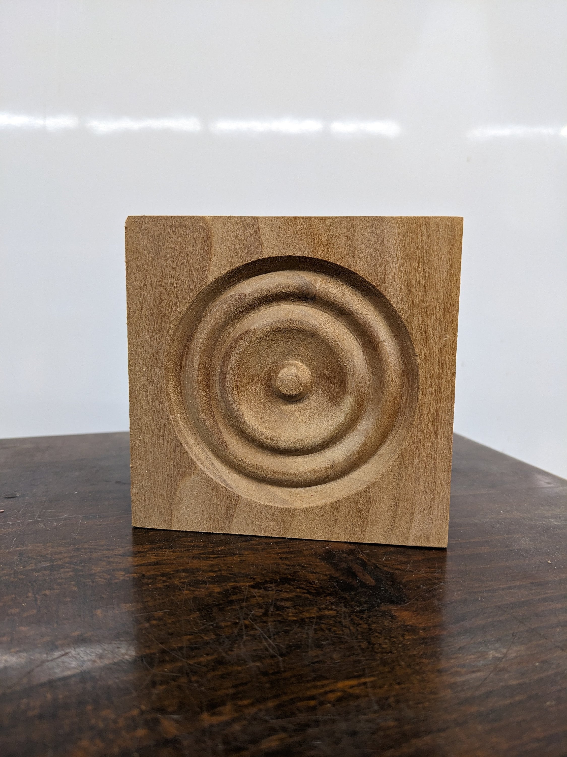 Wooden Rosette 4"-5" Square Door Window Trim 3.25" Diameter Bullseye - Etsy