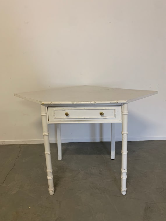 Antique White Corner Desk