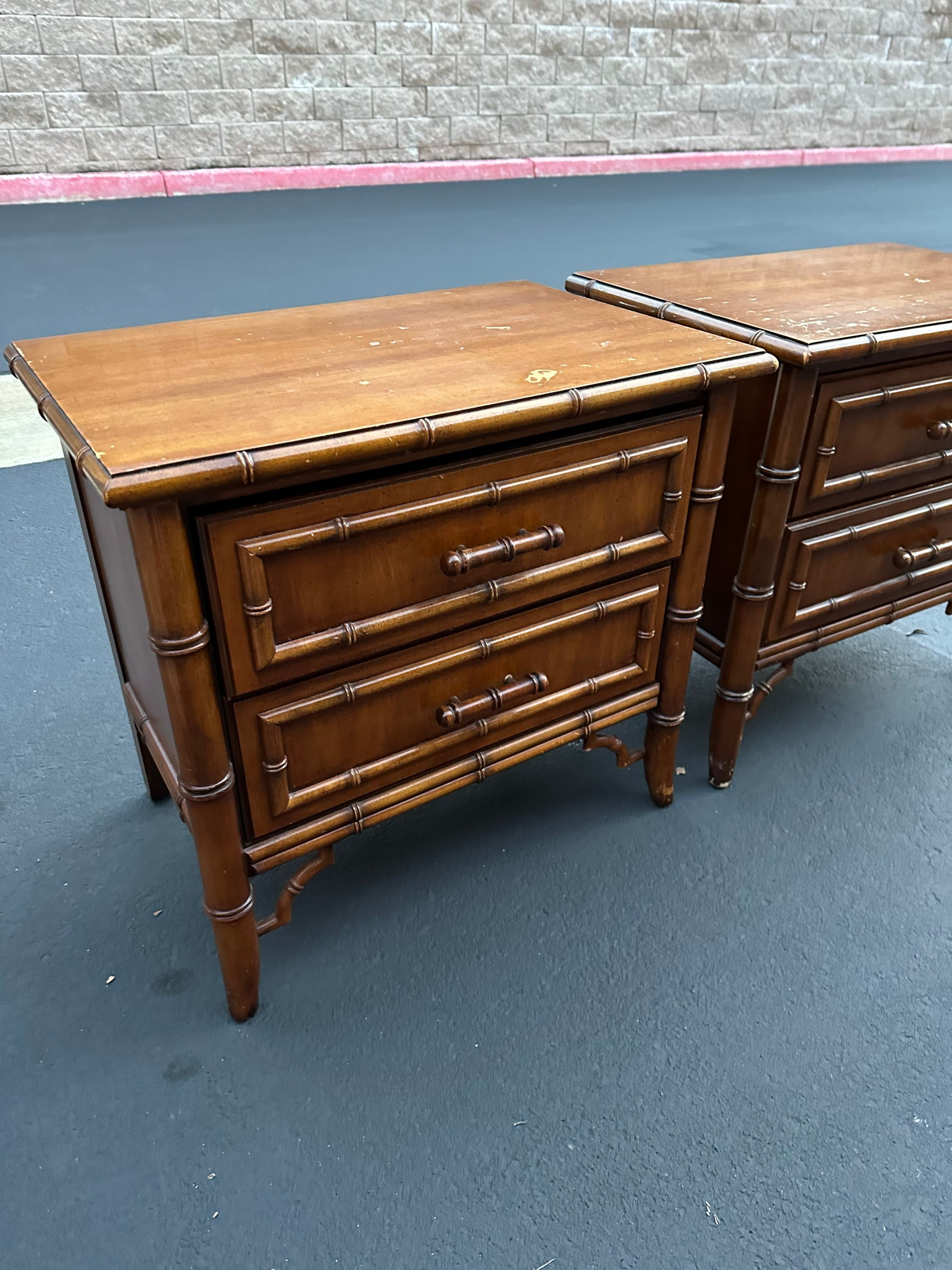 Dixie Aloha Bamboo Style Nightstands - Etsy