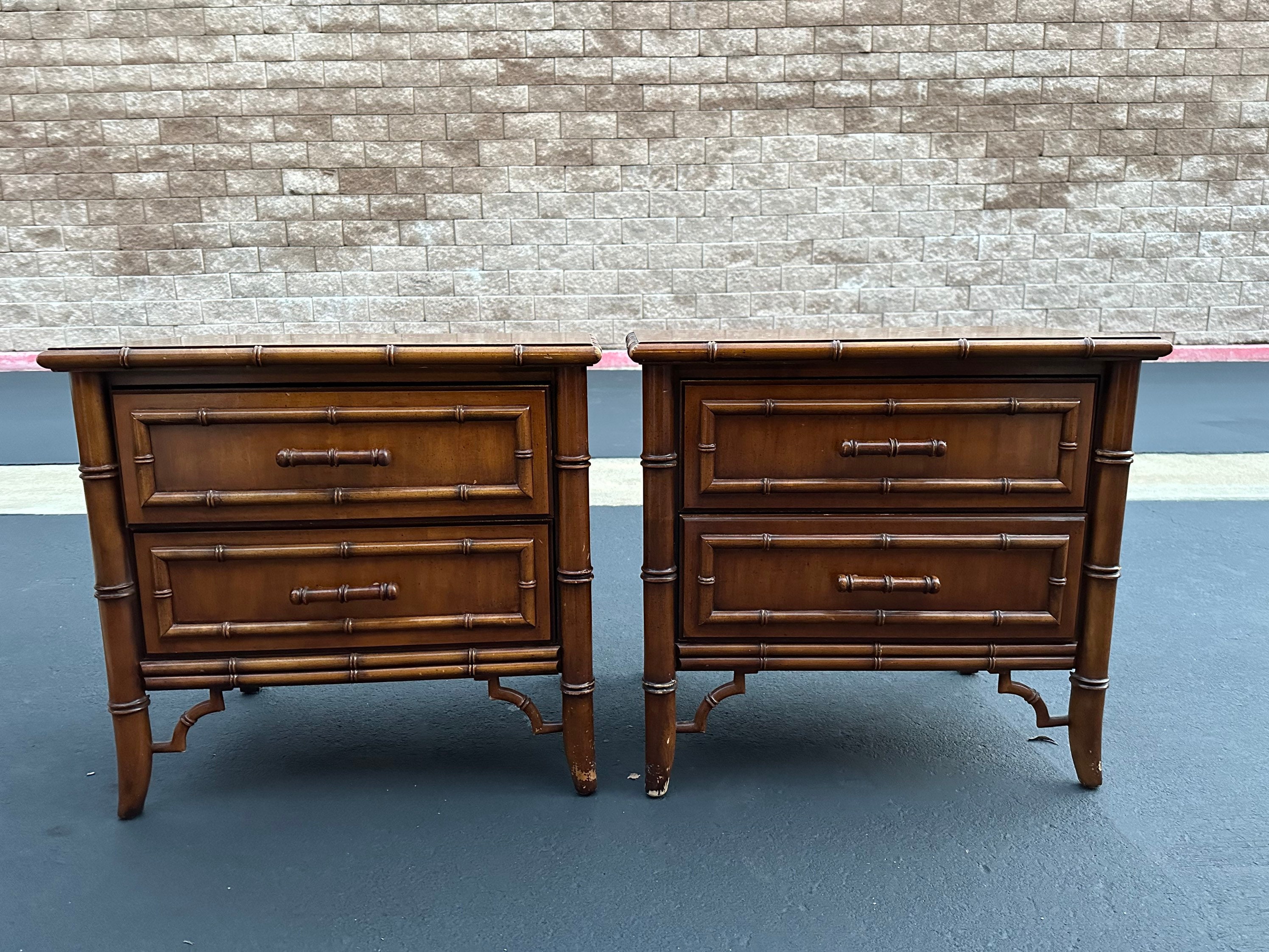 Dixie Aloha Bamboo Style Nightstands - Etsy