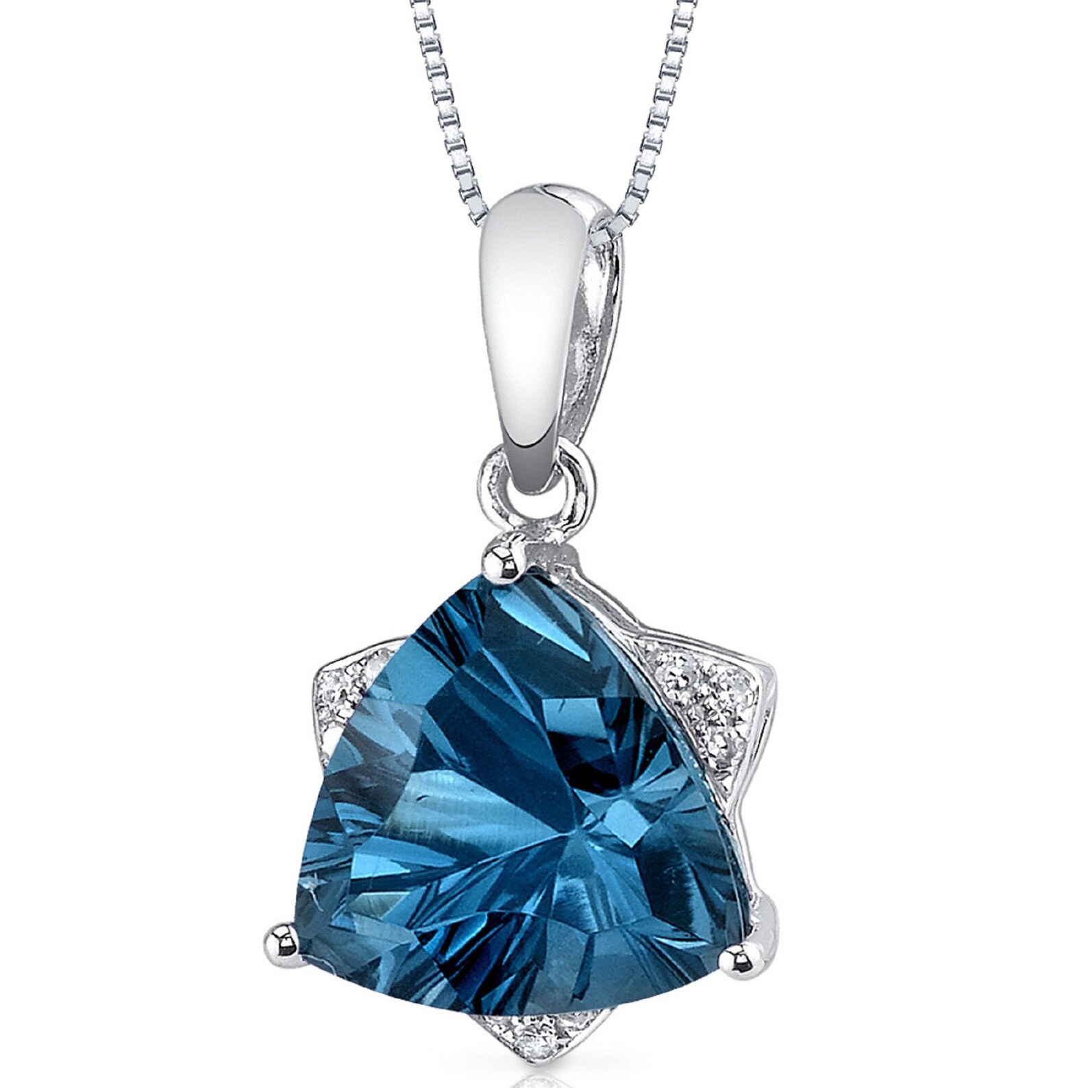 December Birthstone Necklaces for Women London Blue Topaz | Etsy